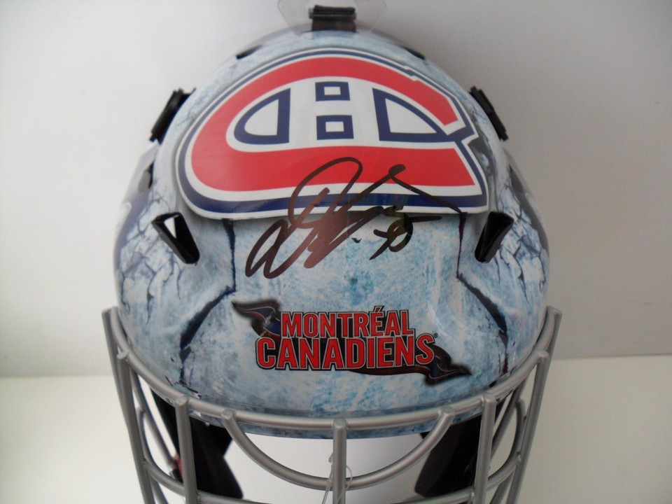 Jakub Dobes Signed Montreal Canadiens FULL SIZE Goalie Mask Helmet JSA ...