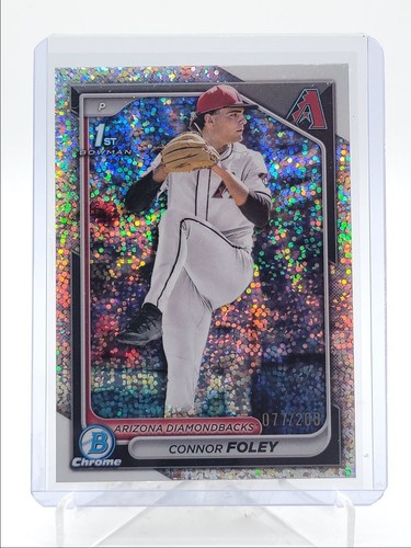 CONNOR FOLEY 2024 BOWMAN CHROME DRAFT 1ST SPARKLE REFRACTOR /200 Q1940 ...