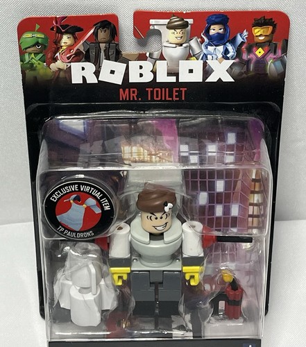 Roblox MR. TOILET 3" Figure w/ Accessories & Exclusive Virtual Code NOC ...