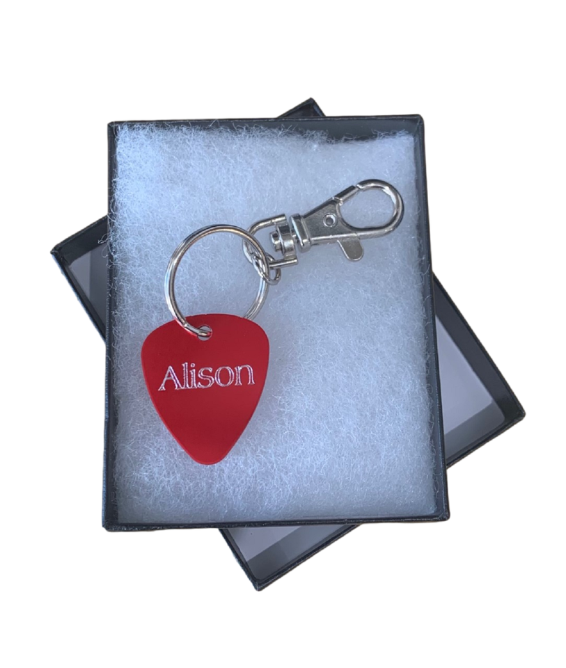 Wales Welsh Dragon Red Guitar Pick Key Ring, Plectrum Gift Boxed ...