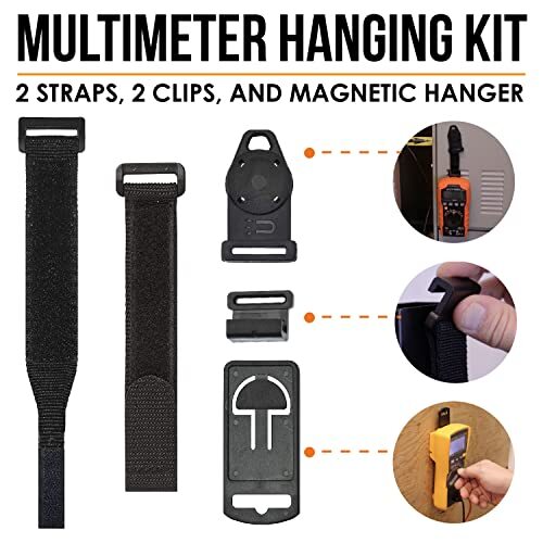 Multimeter Hanging Strap Kit Clip and Magnetic Hanger Works With Fluke ...
