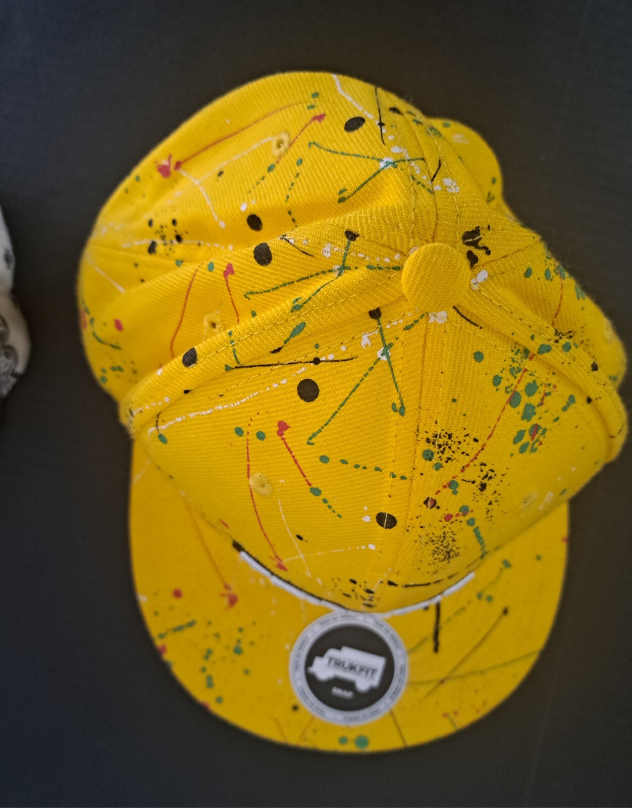 Trukfit Black White & Paint Splatter Yellow hats - Gem