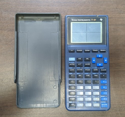 Texas Instruments TI-81 Graphing Calculator w/Cover Sleeve Tested|Read ...