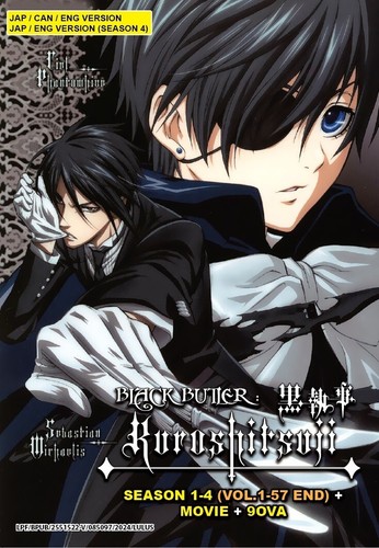 Anime DVD Black Butler Kuroshitsuji TV Series Season 1-4+Movie+9OVA ...