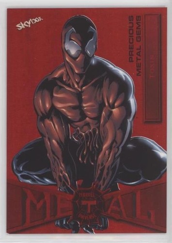 EPACK Spiderman Metal Universe Red PMG Precious Metal Gems #92 Toxin | eBay