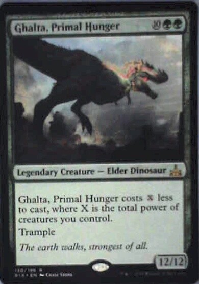 Ghalta, Primal Hunger - Rivals of Ixalan: #130, Magic: The Gathering Nm ...