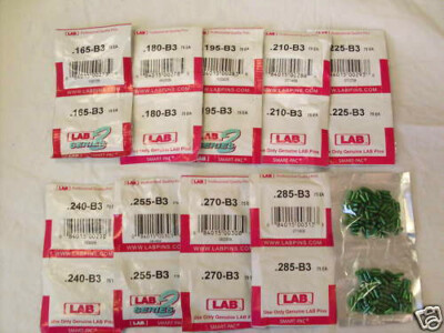 Lab Schlage bottom pin set #0-9 brass keying pins -10 packs of 150 ea ...