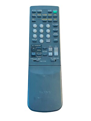 Genuine Sony TV VTR Cable Remote Control RM-Y113A Tested WORKS! (P4 ...