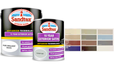 Sandtex Paint 10 Year Exterior Satin Wood & Metal All Colours - Paint ...