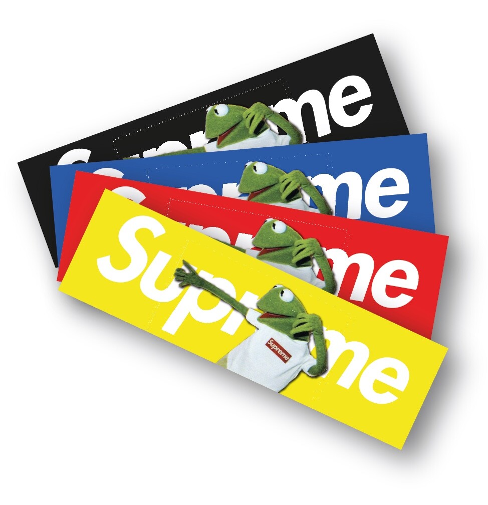 Supreme Kermit Stickers - Pack of 4 - Vinyl, High quality print | eBay UK
