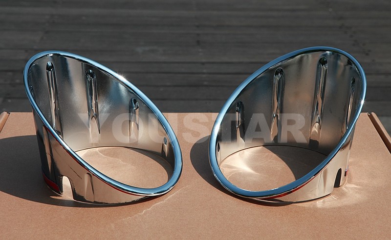 US STOCK X2 CHROME Fog Light Trims for 3rd Gen MINI COOPER F55 F56 F57 ...