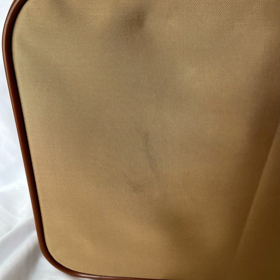 Vtg Samsonite Brown Tan 21x13x7 Handled Suitcase Luggage Brown Soft ...