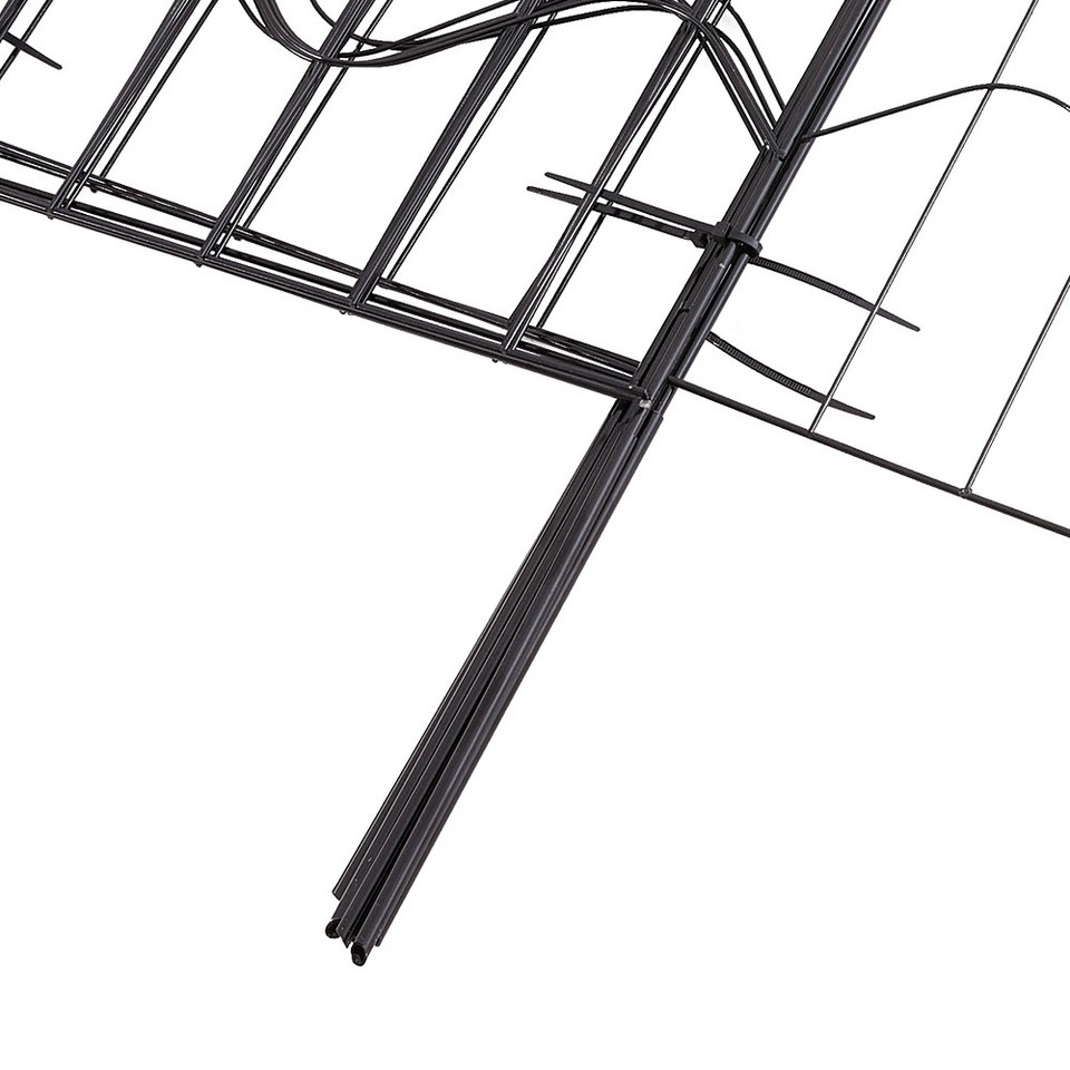 10PCS Metal Garden Lawn Edging Path Border Fence Panels Border Animal ...