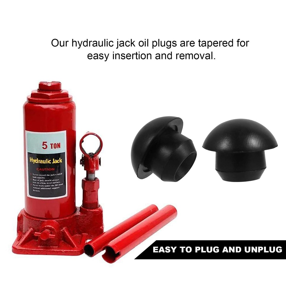 12 PCS Bottle Jack Oil Filler Plugs, Rubber Conical Hydraulic Jack Oil ...