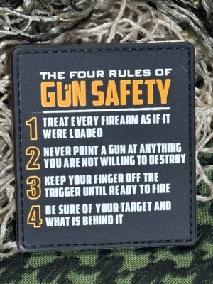 PvC Gun Safety Morale Tactical Hook And Loop Patch High Quality 3d | eBay