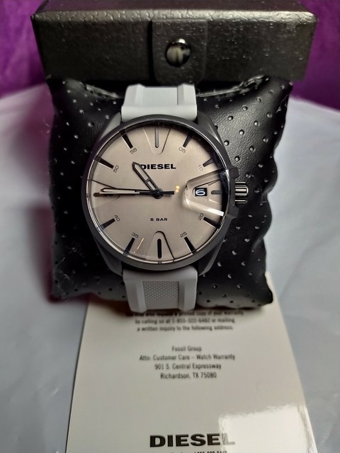 Diesel Men's Ms9 Three-hand Gray Silicone Watch DZ1878 for sale online ...