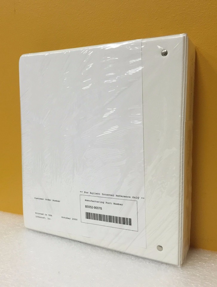 HP/Agilent 85052-90078, 85052C 3.5mm Calibration Kit User's & Service ...