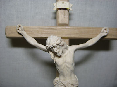 11" Hand Carved Crucifix, Strait Cross, Hand Made in Italy - Made of ...