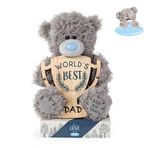 TATTY TEDDY Bear Me to You World's Best Dad Grandpa Papa Fathers Trophy ...