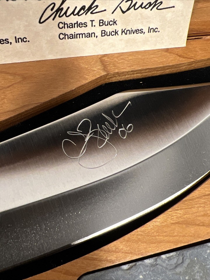 Buck Custom Knife 901LE Ribbon Cutting Scimitar Signed Blade Limited ...