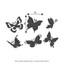 Butterfly Stencil Set - Reusable Wall Stencil - Various Sizes Available ...
