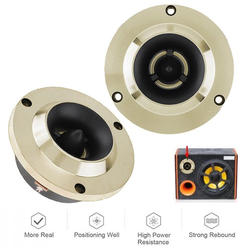 2pcs 3.74'' Titanium Bullet Tweeter Audio Super Tweeter Peak with ...