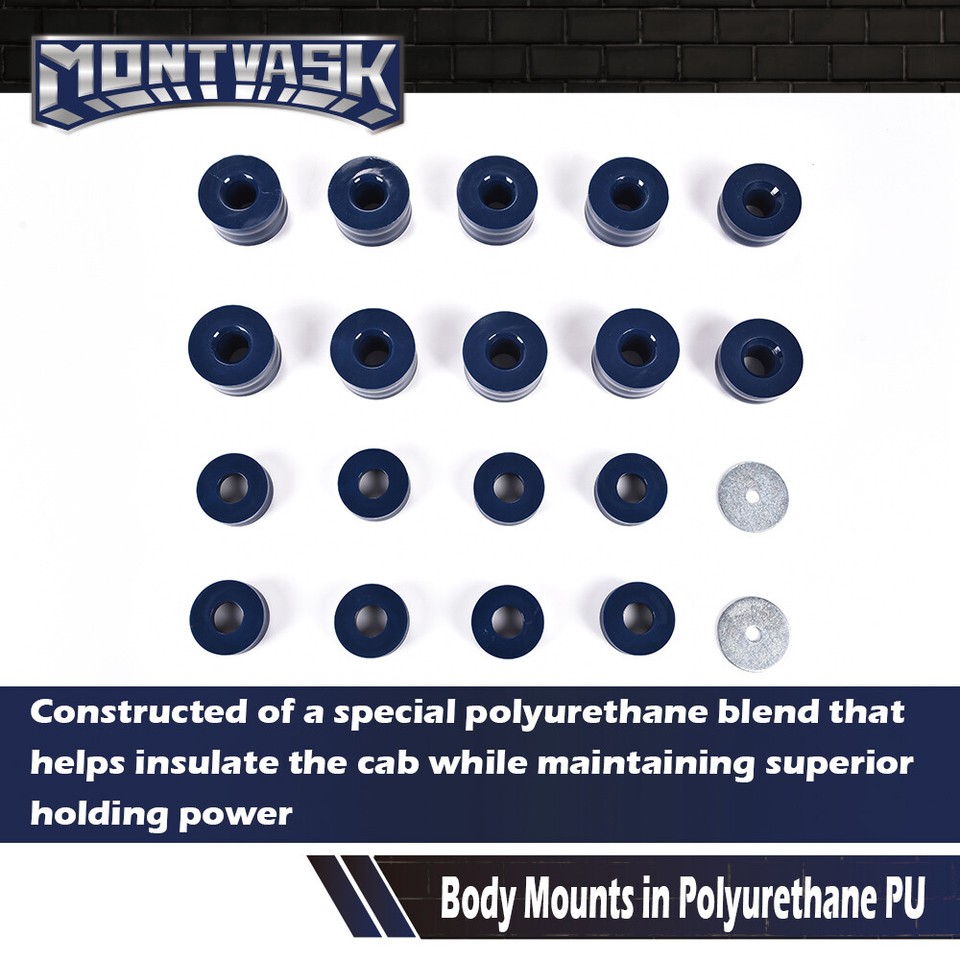 Fit For 99-2017 Ford F250 F350 Super Duty Body Mount Bushing Kit Blue ...