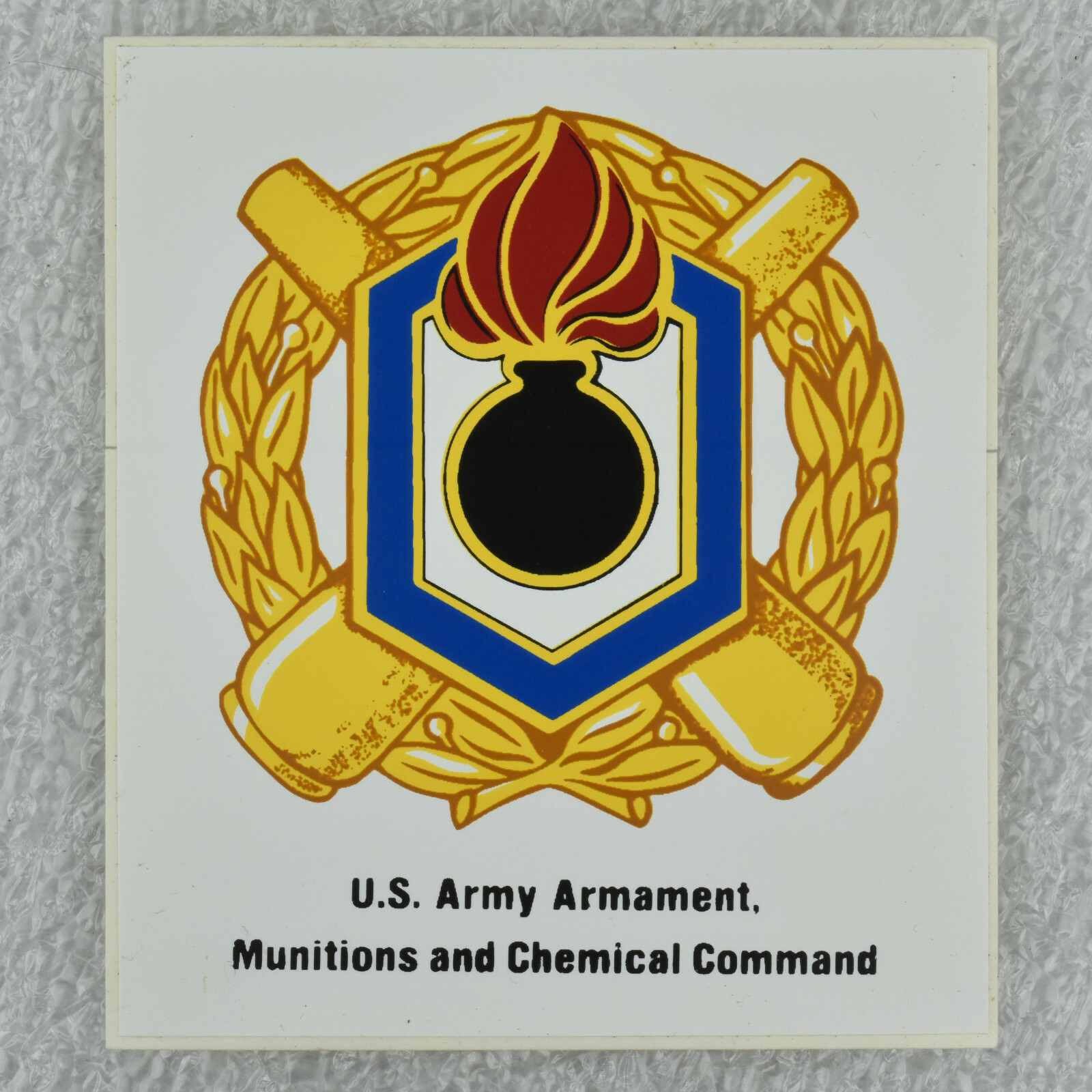 U.S. Army Armament Munitions and Chemical Command AMCCOM Military ...