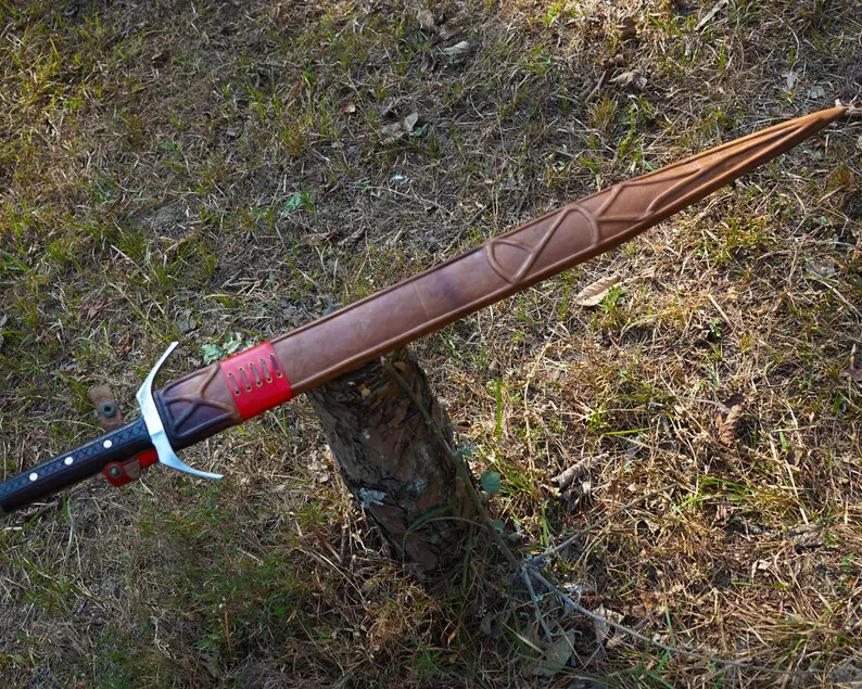 Sting Sword : Handmade 30 inch Viking Sword with Leather Sheath USA ...