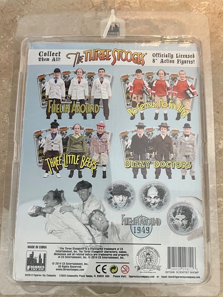 The Three Stooges 8 Inch Action Figures: Fuelin' Around Shemp | eBay