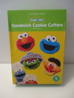 Williams Sonoma Sesame Street Cookie Cutters Sandwich Elmo Cookie Oscar ...