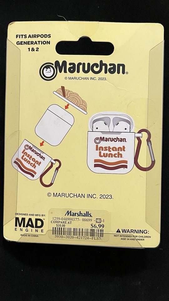 New Sealed Maruchan Ramen Noodles Silicone AirPod Holder Apple Case ...