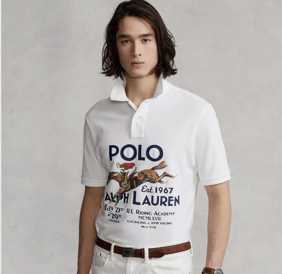 Polo Ralph Lauren Equestrian Horse Riding Academy Polo Shirt Men Size ...