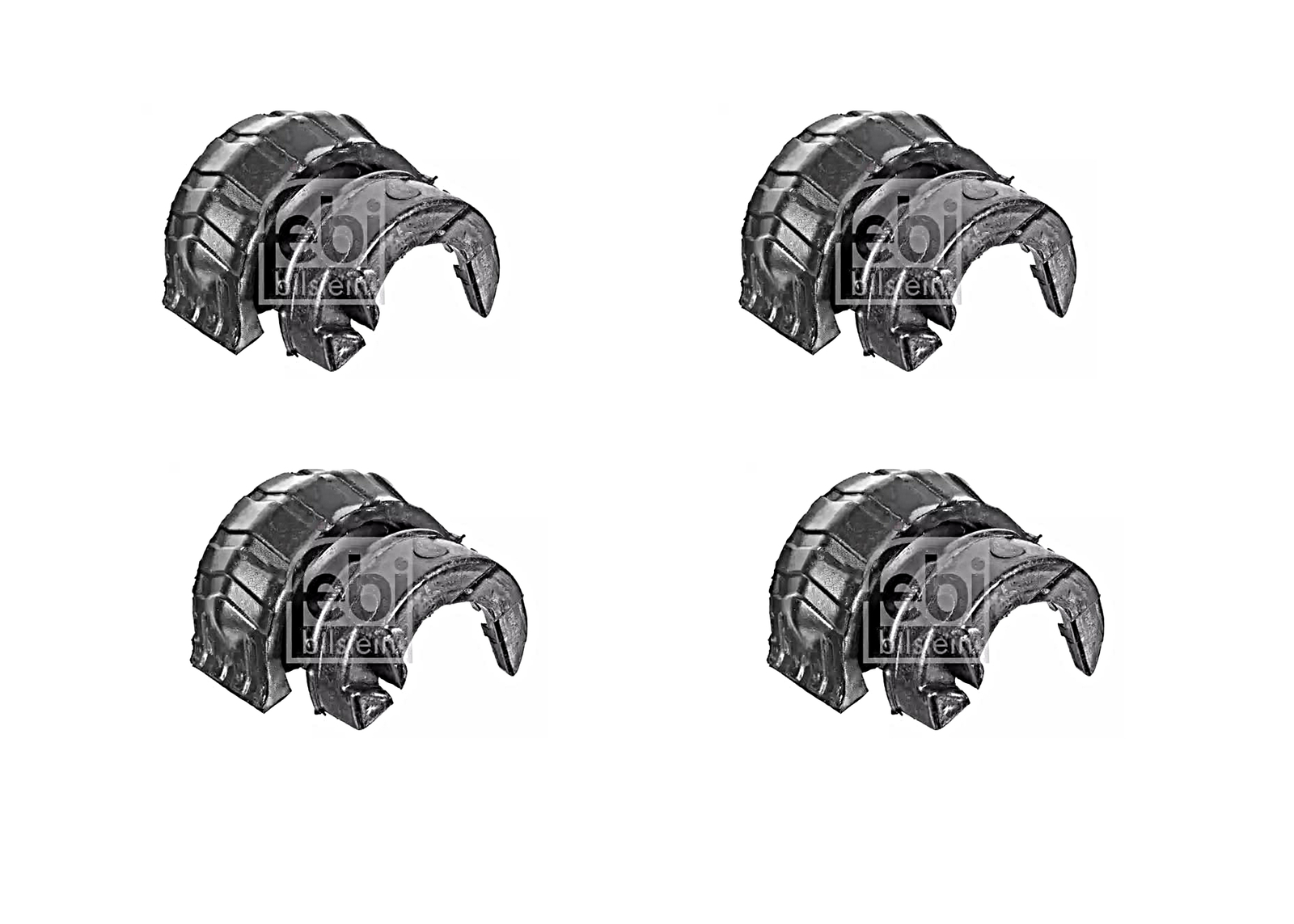 FEBI x4 pcs Anti-Roll Bar Bushing Kit Rear For PORSCHE AUDI VW Q7 4L ...