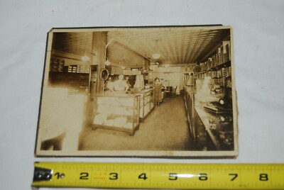 Cabinet card photo - interior of general store | eBay