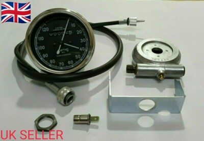 Smiths Replica 120 MPH Speedo + Drive & 54" Inches Cable For Classic ...