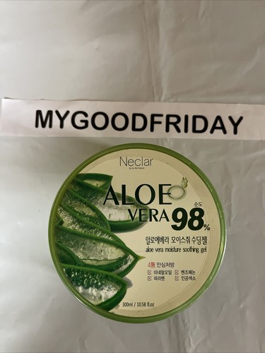 Neclar 98% Aloe Vera Gel - Aloe Vera Gel for Face 10.58 fl oz 300ml Exp ...