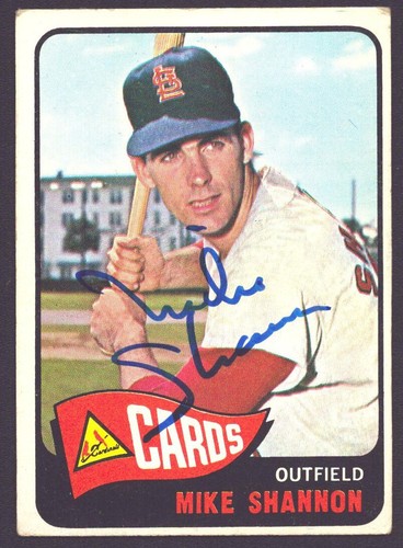 MIKE SHANNON 1965 Topps #43 AUTOGRAPH CARDINALS Auto Signed d.2023 | eBay