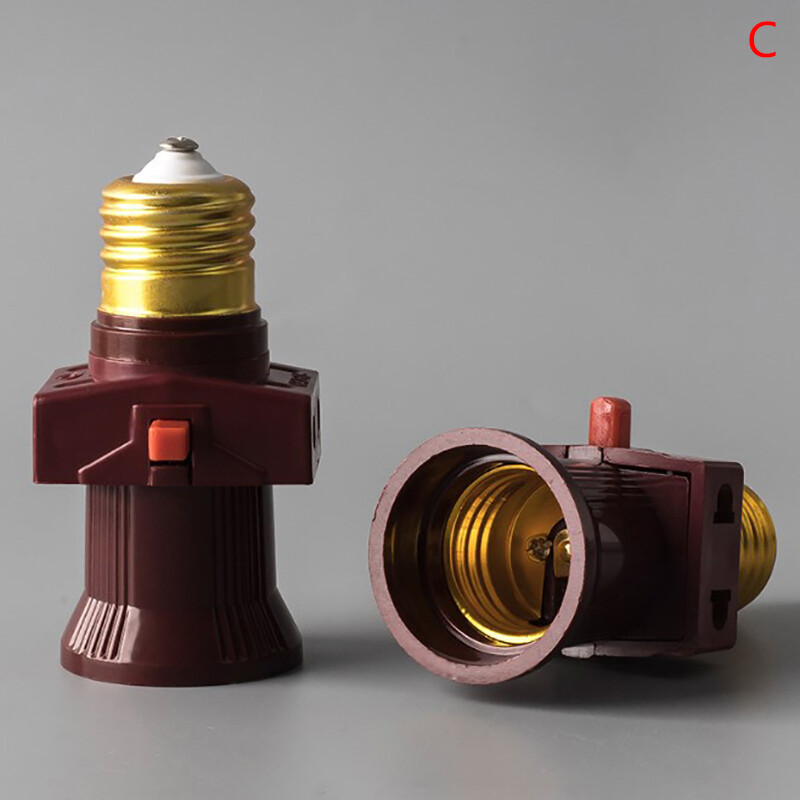 E27 Screw Multi-purpose Socket Switch Lamp Holder Plug Socket Lamp Base ...