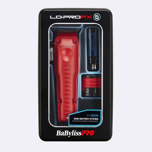 BaByliss PRO FX829MR FXONE LO-PRO Professional Red Cordless Clipper ...