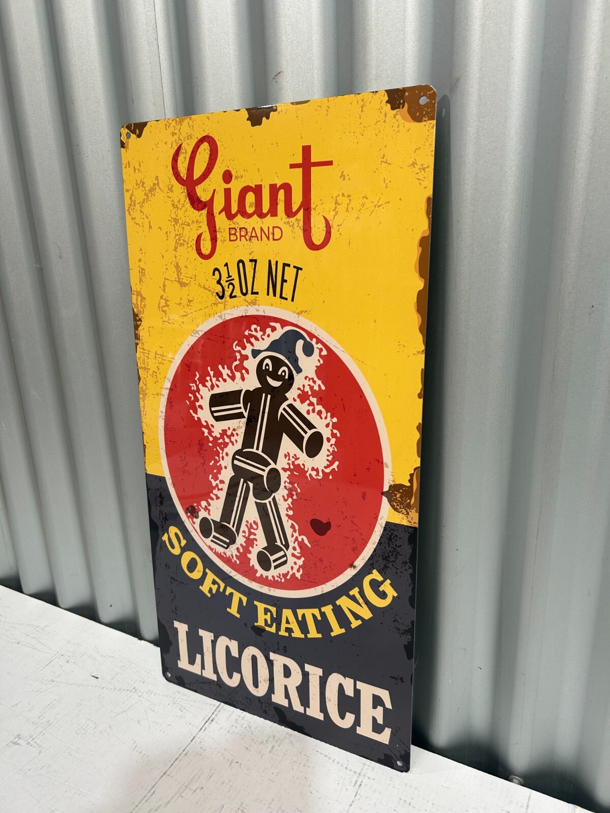 GIANT LICORICE VINTAGE METAL SIGN 600 MM X 300 MM FREE POST | eBay ...