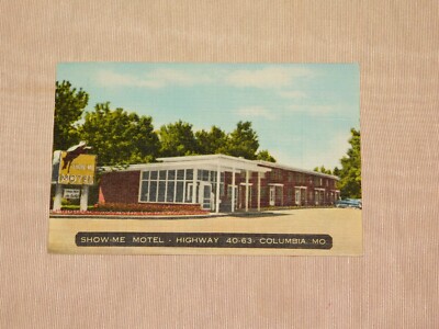 VINTAGE BUSINESS CARD SHOW ME MOTEL COLUMBIA MO JAMES R JACKSON ...