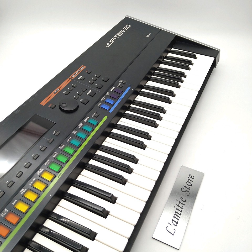 Roland Jupiter 50 Keyboard Synthesizer Digital Japan Black 76 Keys ...