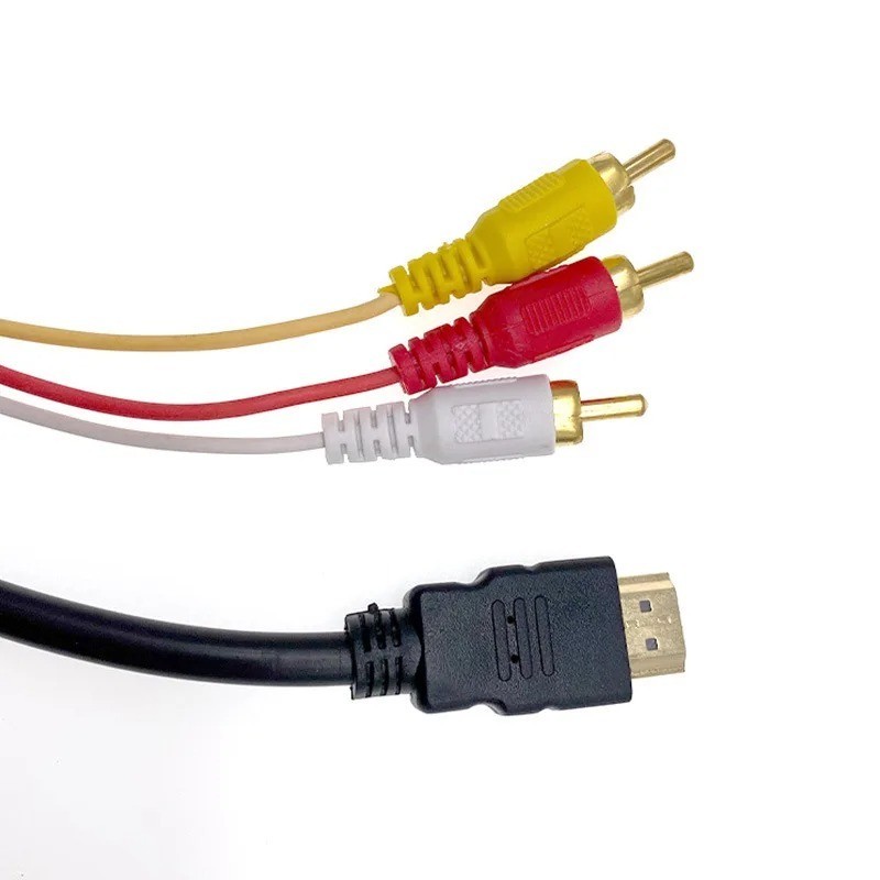 1080P HDMI To 3RCA Video Audio AV Component Converter Adapter Cable ...