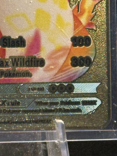 2020 POKEMON CHARIZARD VMAX CLAW SLASH G-MAX WILDFIRE GOLD CARD #020/ ...