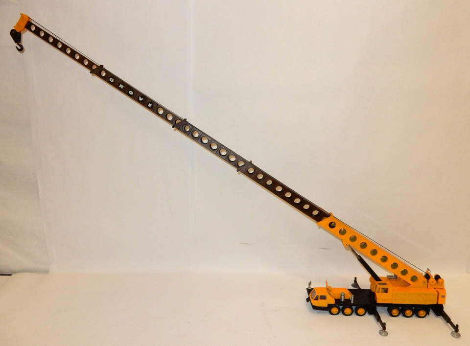 VINTAGE GROVE TM1275 MOBILE CONSTRUCTION CRANE ~ 1/55 SCALE DIECAST ...
