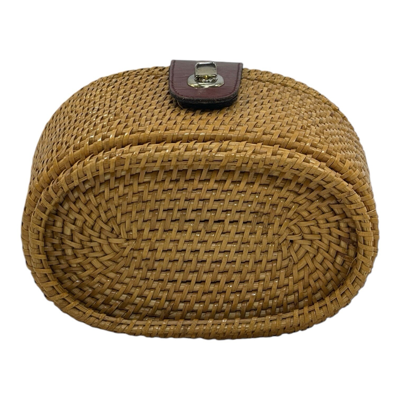Vintage 60s 70s ETIENNE AIGNER Woven Wicker Leather Box Bag Handbag ...
