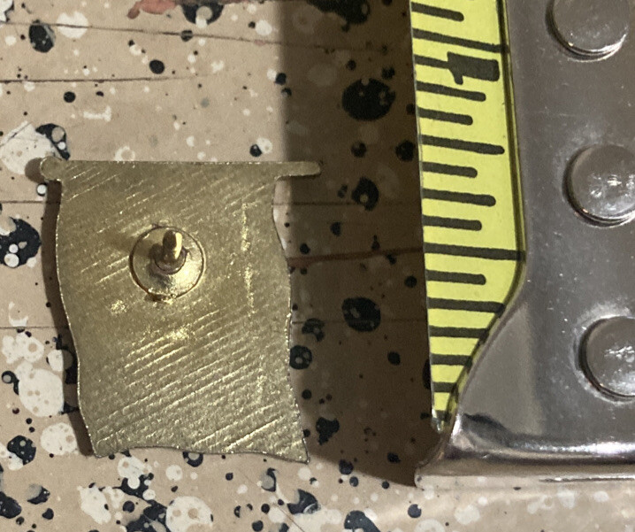 DELAWARE STATE FLAG HAT PIN TIE TAC LAPEL DECEMBER 7 1787 BLUE GOLD ...