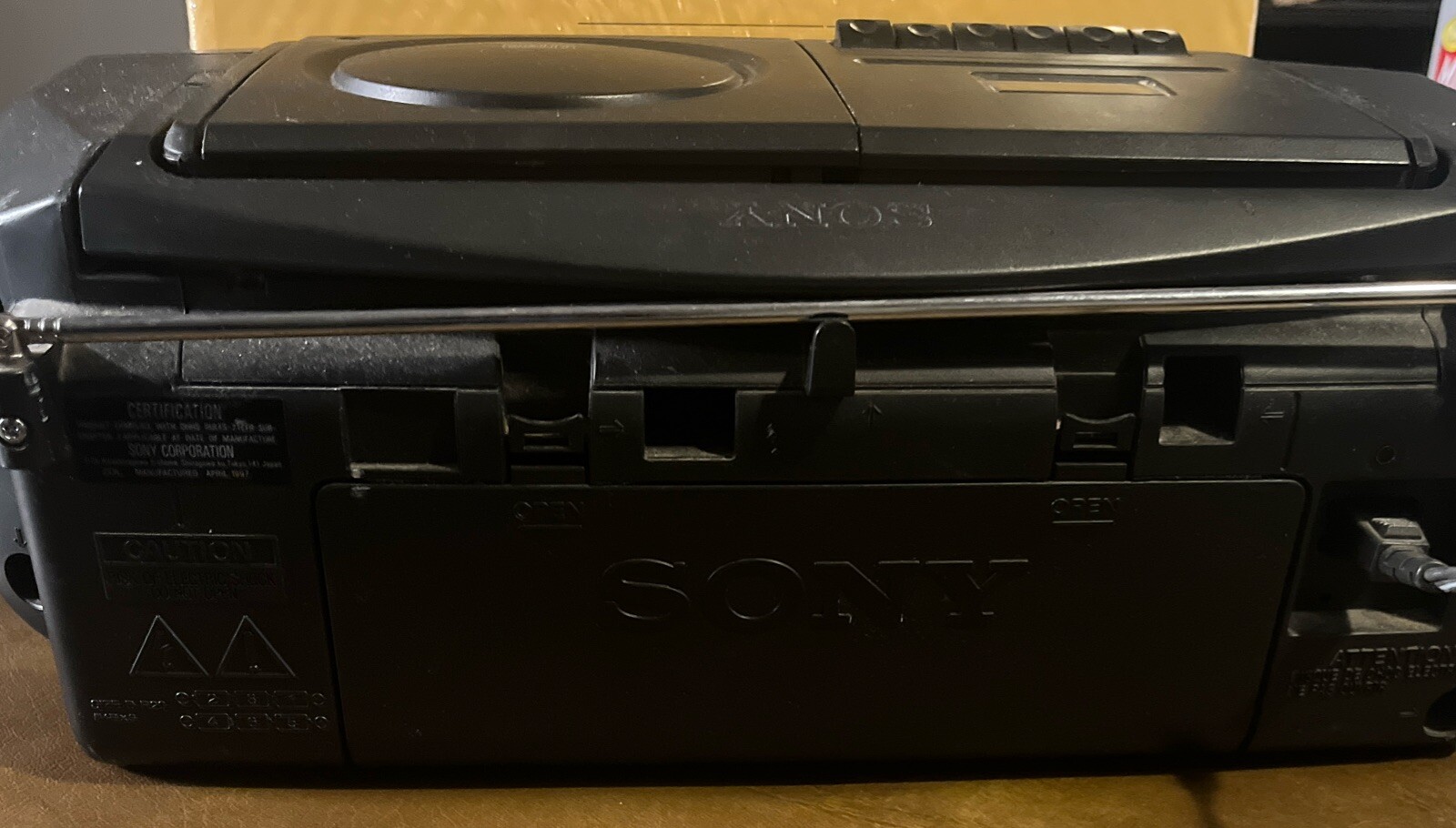 Sony Cfd-v10 Portable CD Radio Cassette Tape Player Boombox Tested EUC ...