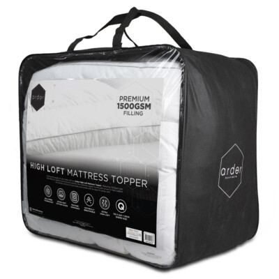 Ardor Mattress Topper 1500GSM High Loft Cotton Cover 4 Bed Sizes | eBay ...